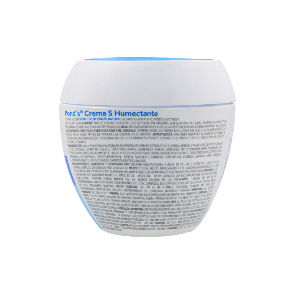 Crema S 24 Humectante Nutritiva Ponds Frasco X 200Gr