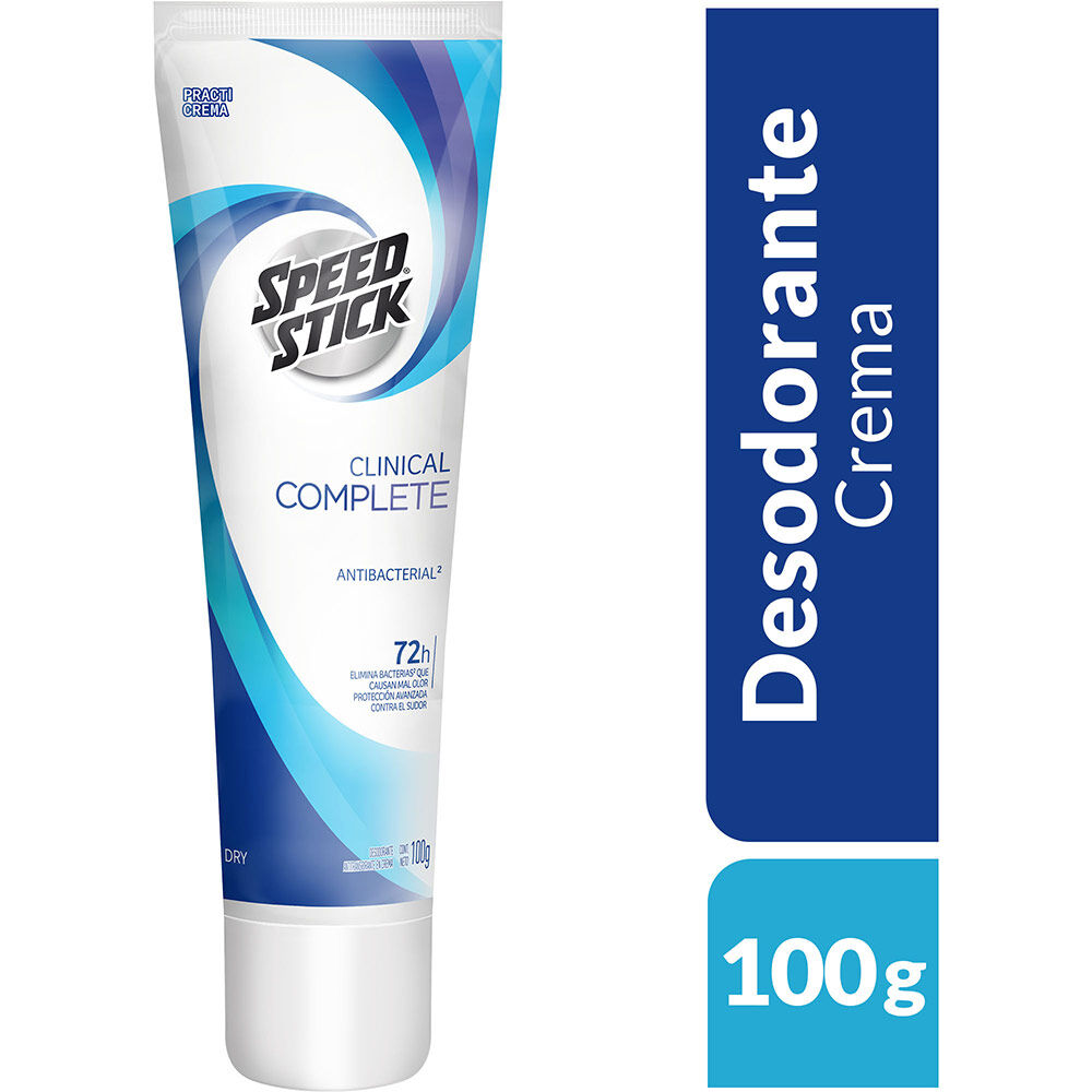 Desodorante Clinical Complete Speed Stick Crema 72H Tubo X 100Gr