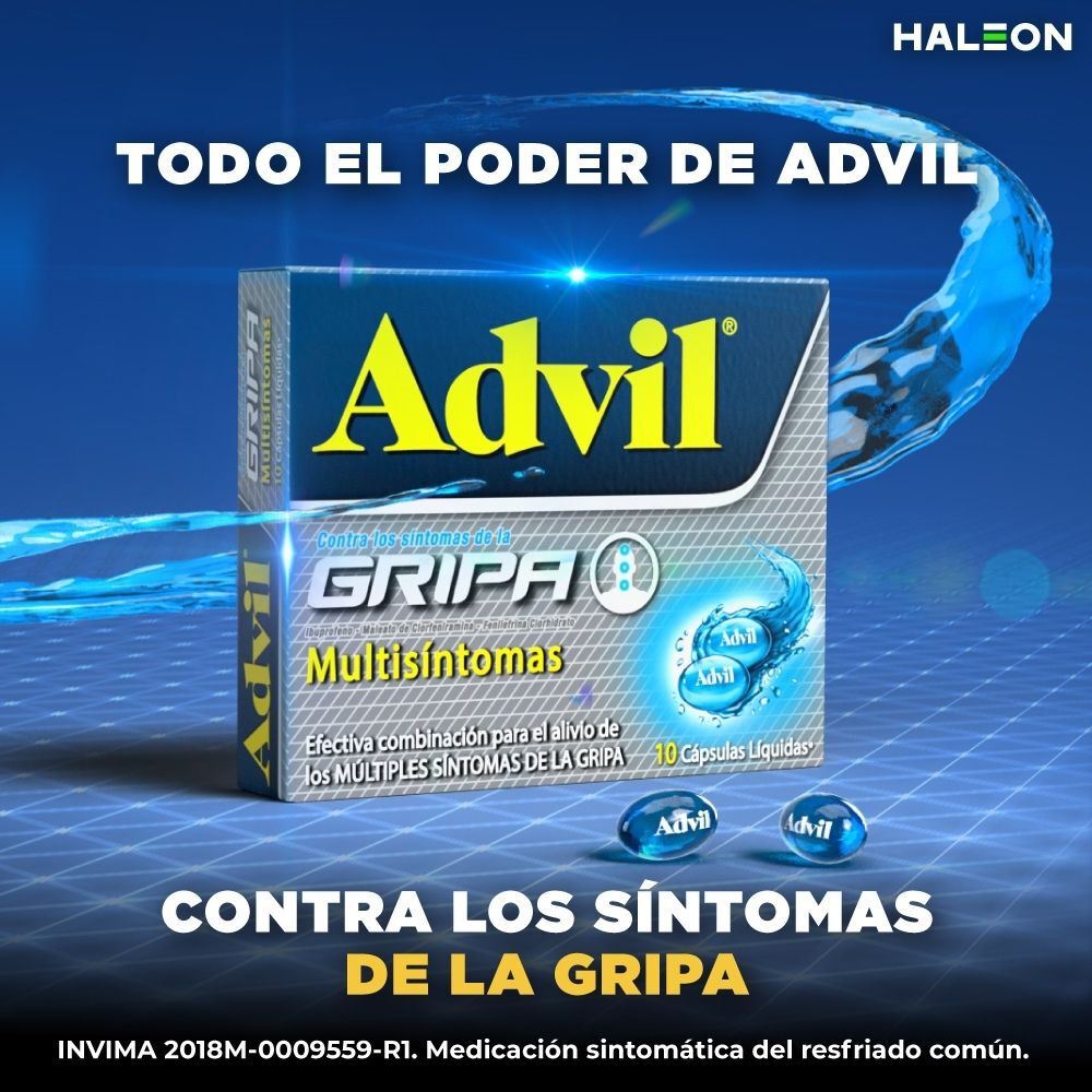 Advil Gripa Cápsulas Líquidas Caja X 10