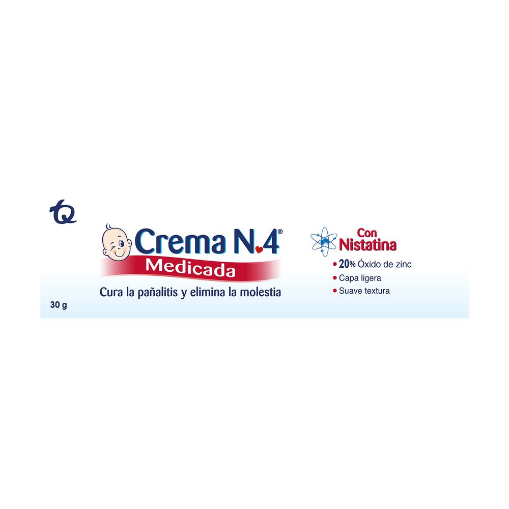 Crema No 4 Medicada (200Mg+100000Ui)/Gr Crema Tubo X 30 Gr