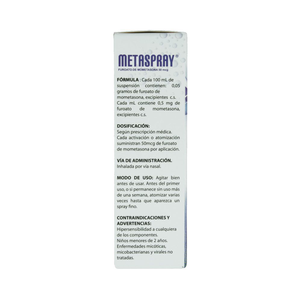 Metaspray Suspensión para Inhalacion Nasal Frasco X 10 mL