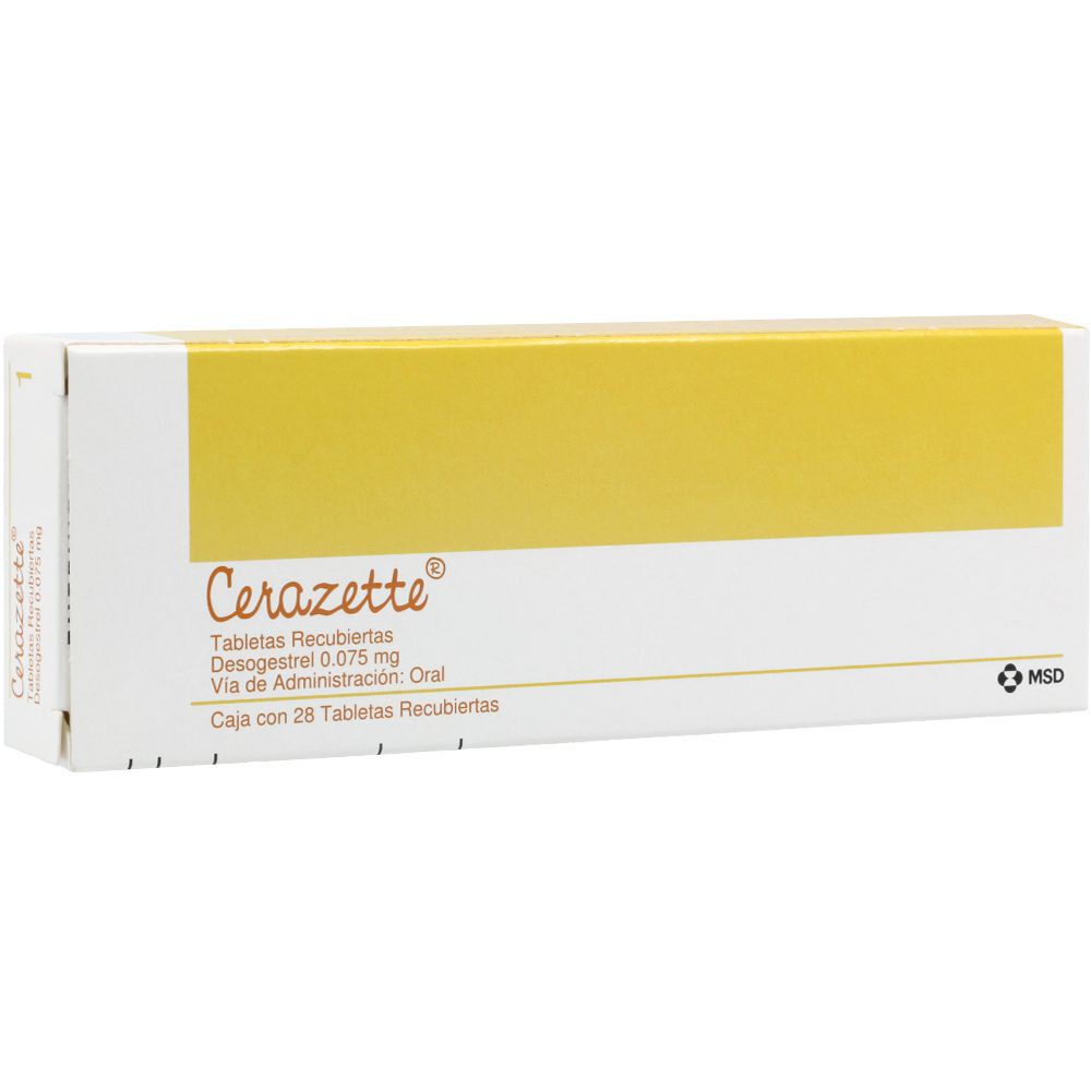 Cerazette Tabletas Recubiertas 75Mcg Caja X 28