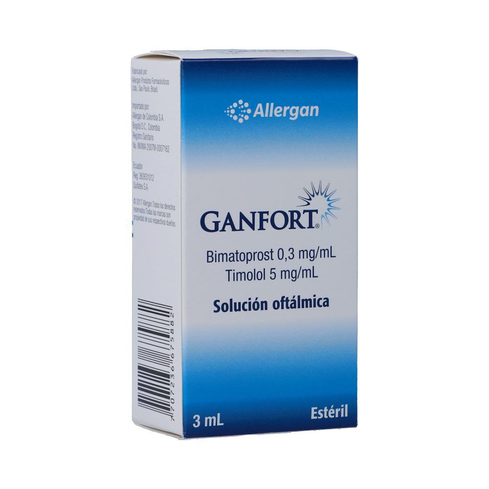 Ganfort Solución Oftálmica 0.3Mg+5Mg Frasco X 3mL