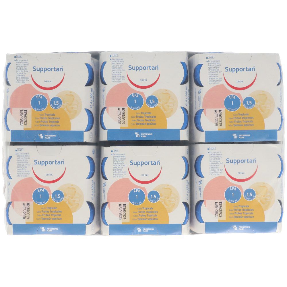 Supportan Drink Suspensión Oral Frutos Tropicales 200mL Caja X 24