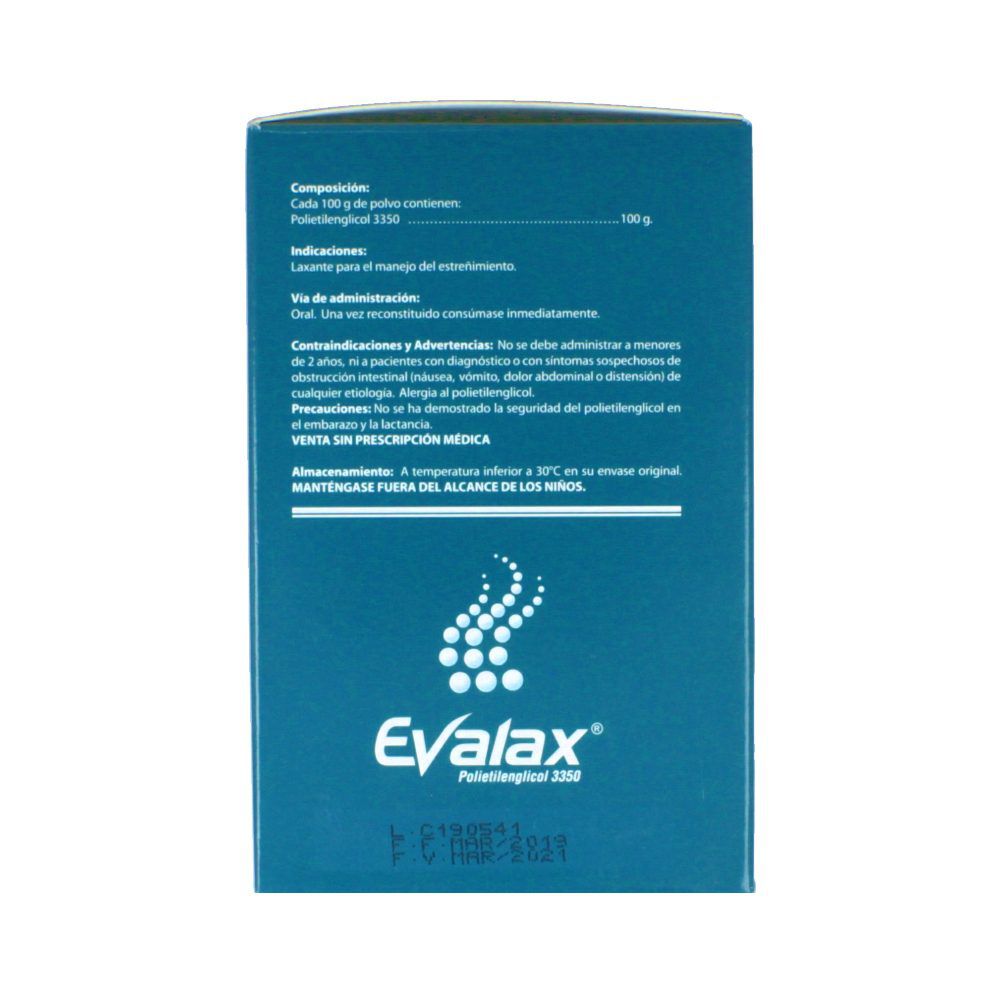 Evalax Polvo Oral Sin Electolitos Caja X 10 Sobres X 17Gr