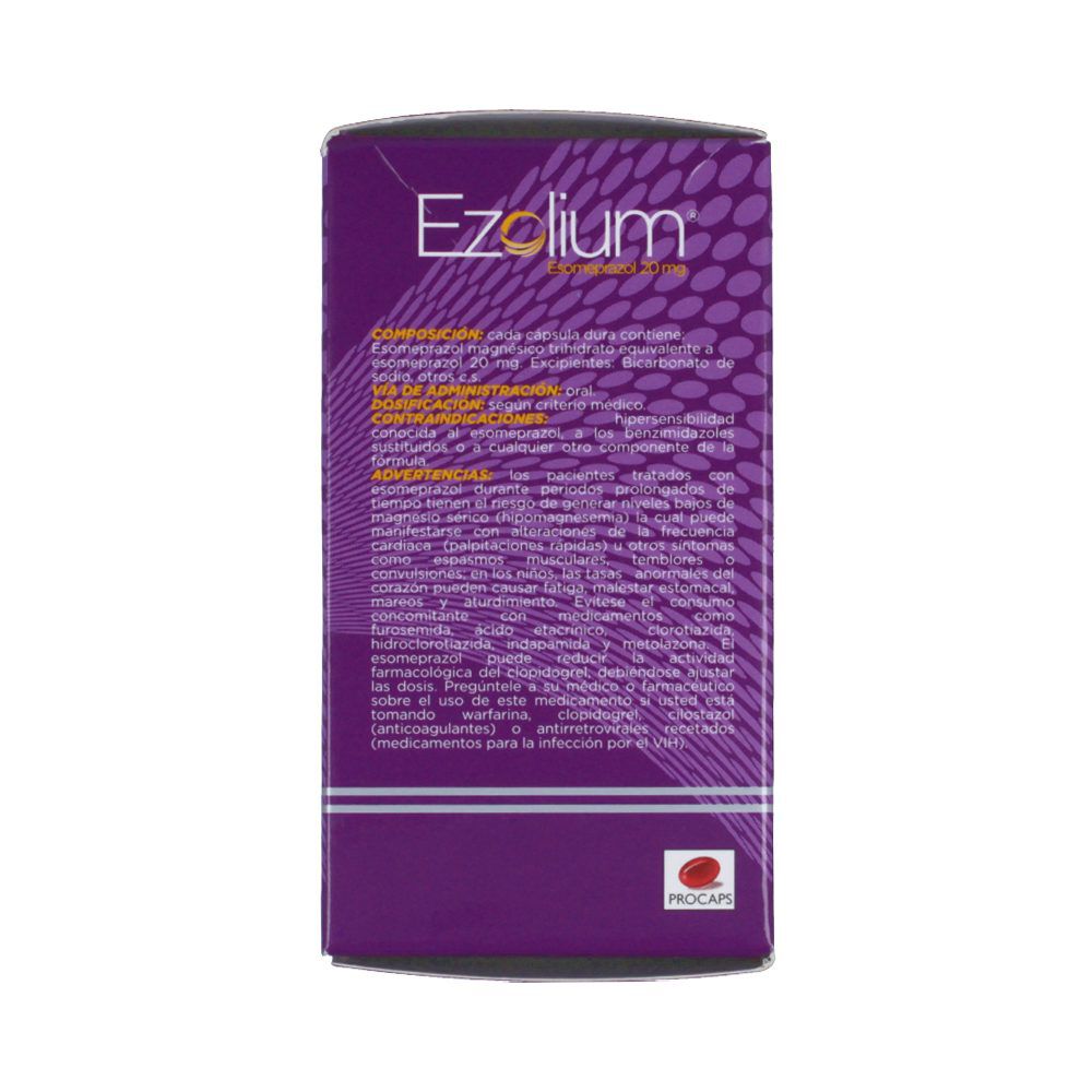 Ezolium Cápsulas 20Mg Frasco X 30