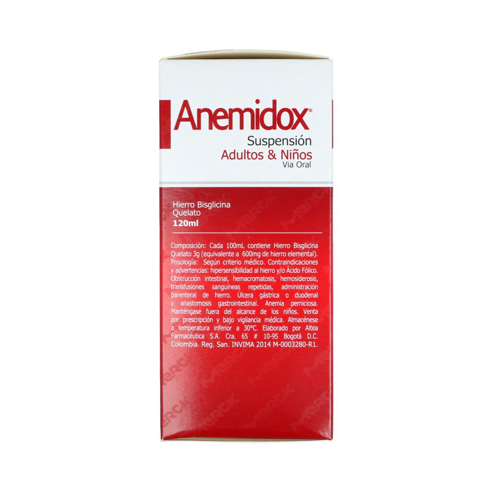 Anemidox 6Mg/mL Suspensión Oral Frasco X 120 mL