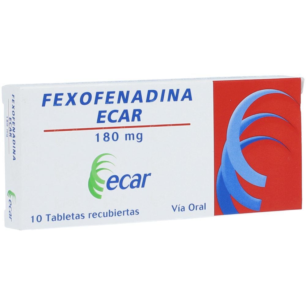 Fexofenadina 180Mg Tabletas Recubiertas Caja X 10 Ecar