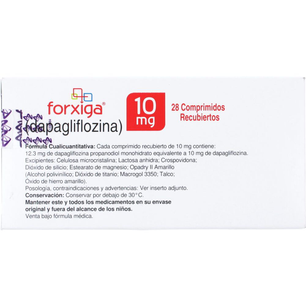 Forxiga 10Mg Caja X 28 Tabletas Recubiertas