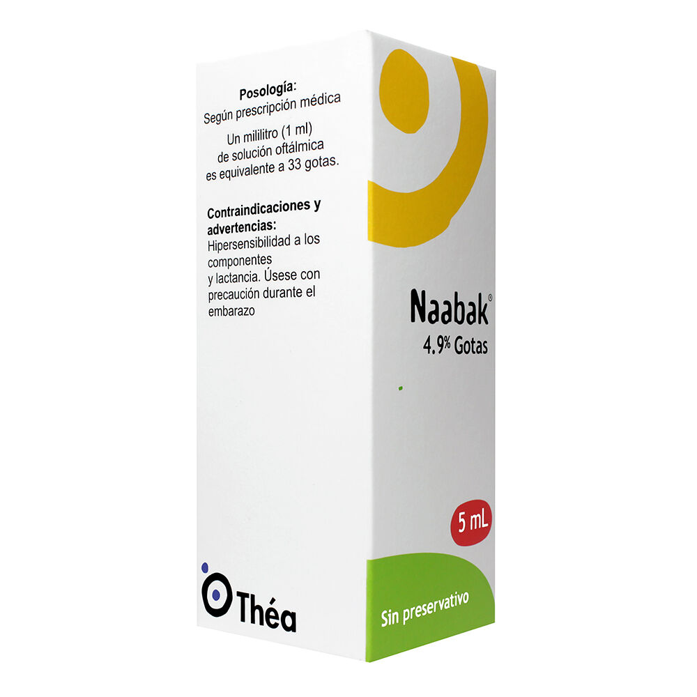Naabak 0,049 Solución Oftalmica Frasco X 5mL