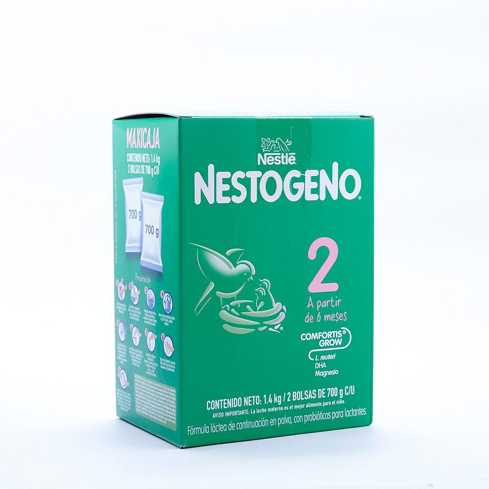 Nestogeno 2 A Partir de 6 Meses Caja X 2 Bolsas X 700g