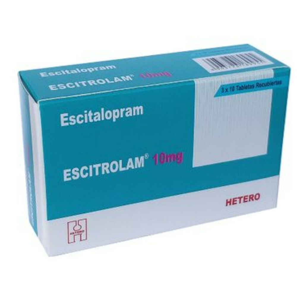 Escitrolam 10Mg Tabletas Recubiertas Caja X 30