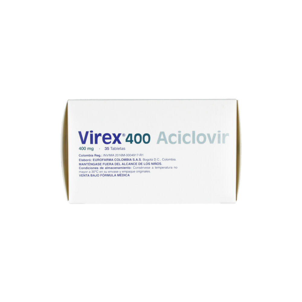 Virex 400Mg Caja X 35 Tabletas