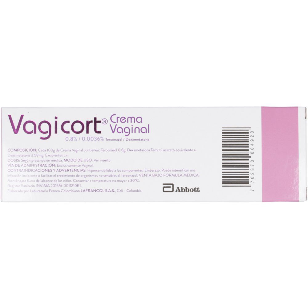 Vagicort Crema Vaginal(0.8+0.0036)% Tubo X 20 Gr