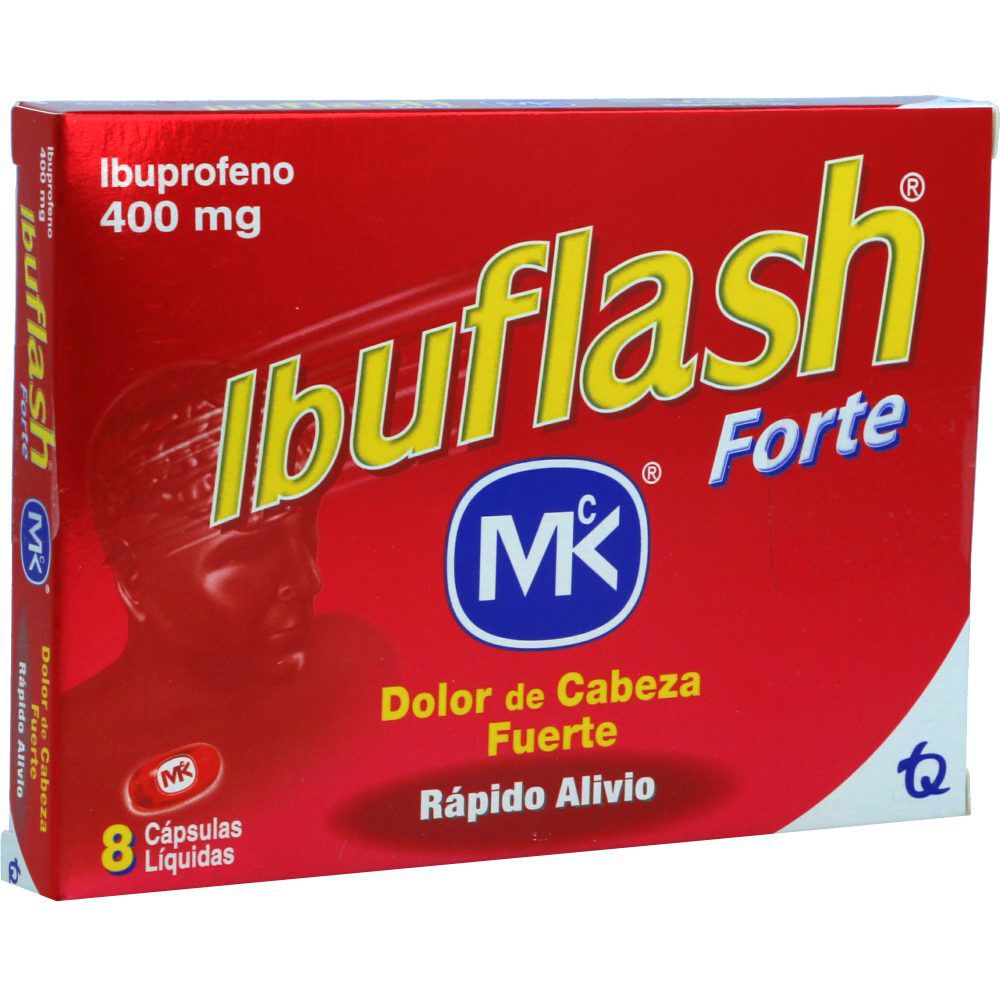 Ibuflash Forte 400Mg Caja X 8 Cápsulas Blandas