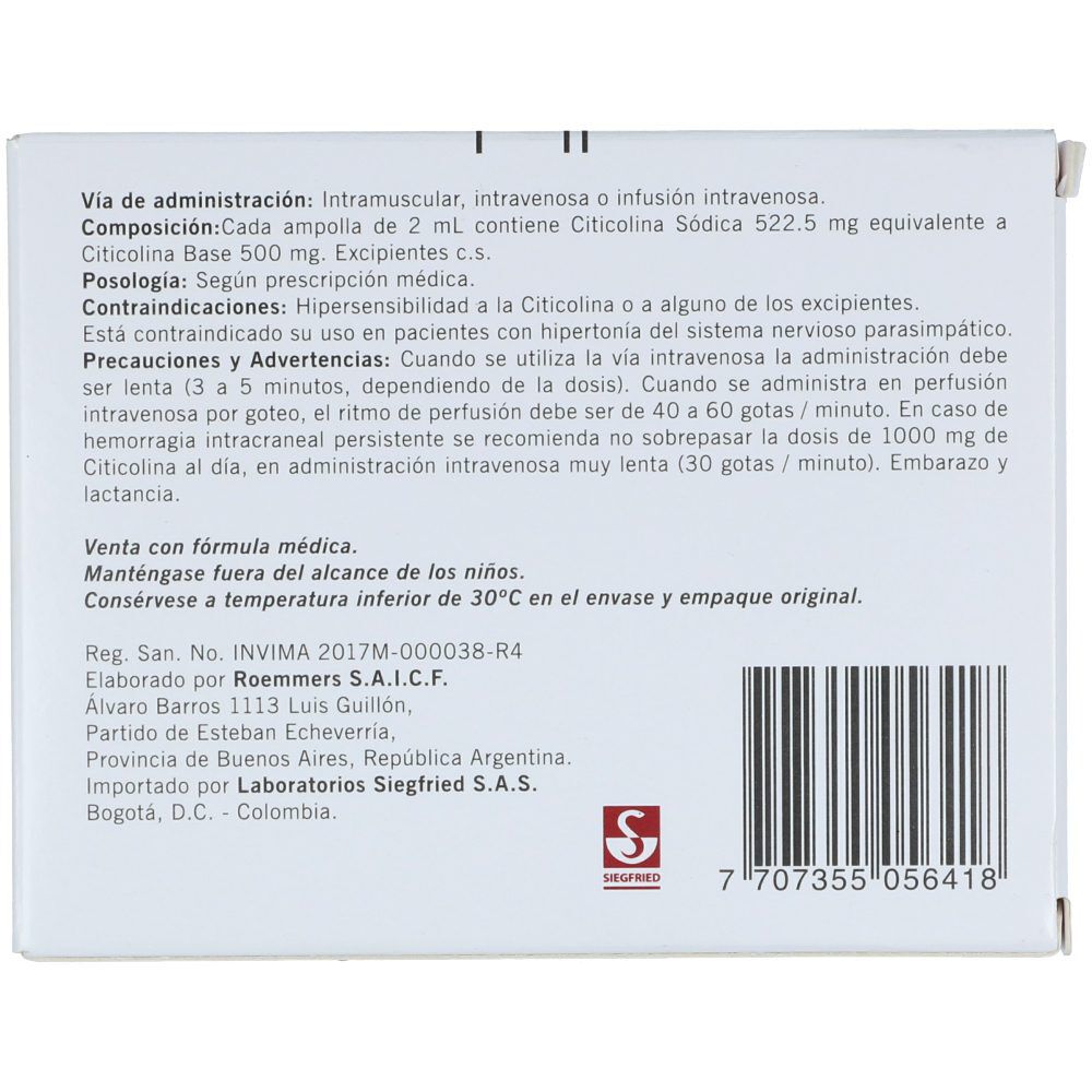 Complegel Nf 500Mg Solución Inyectable X 1 Ampolla X 2mL