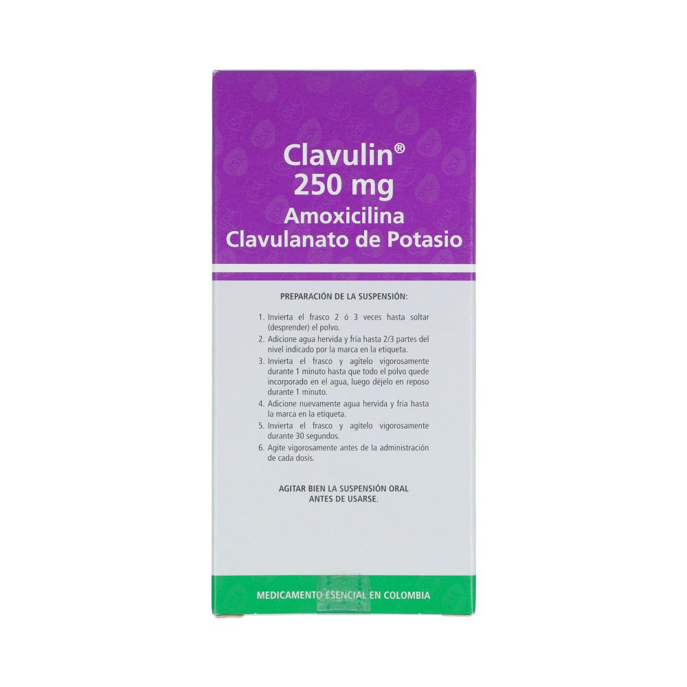 Clavulin (250Mg+62.5Mg)/5mL Polvo Suspensión Oral Frasco X 80mL