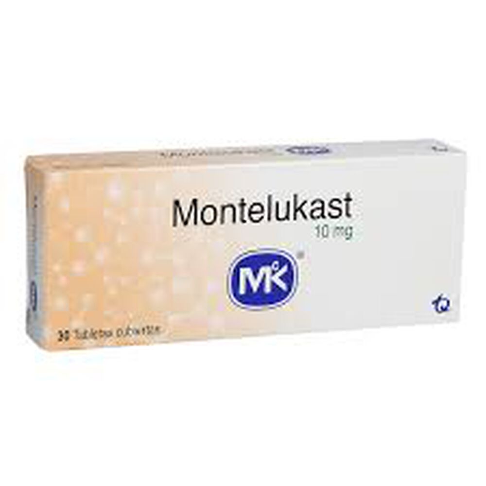 Montelukast 10 mg - 30 Tabletas Recubiertas