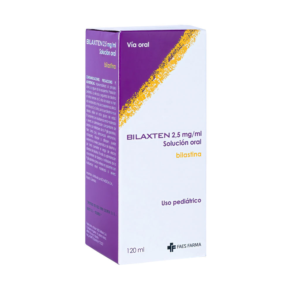 Bilaxten Jarabe 12.5 mg / 5 ml (0.25%) · 120 ml