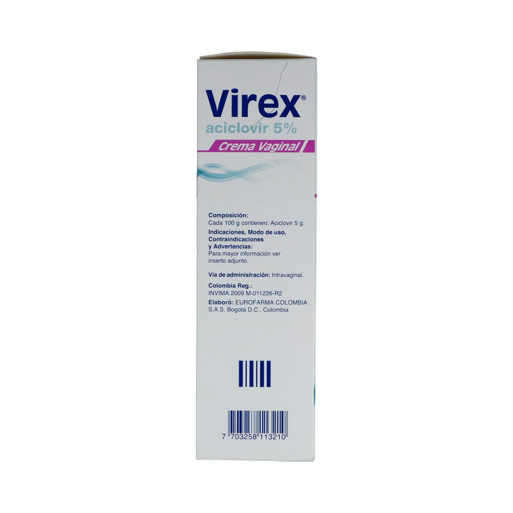 Virex 5% Caja X 10 Tubos X 6Gr Crema Vaginal