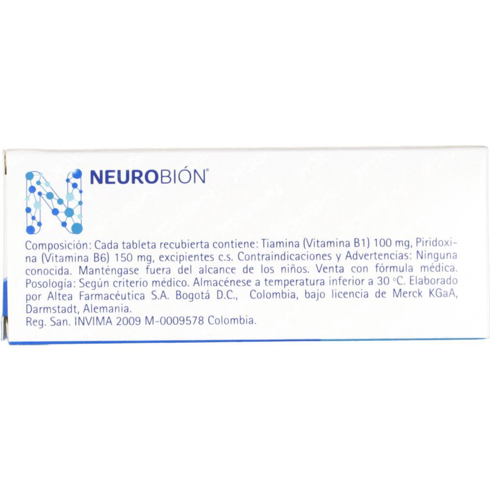 Neurobion 100Mg+150Mg Caja X 30 Grageas