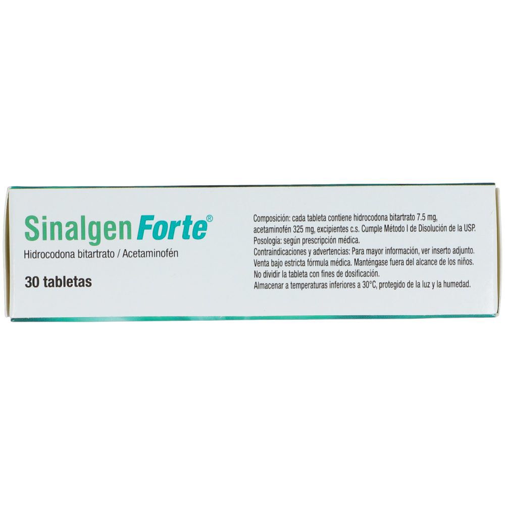 Sinalgen Forte Tabletas (325+7.5) mg Caja X 30