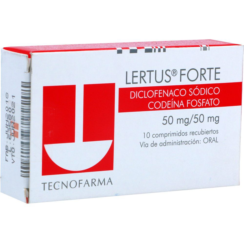 Lertus Forte 50 mg · 10 Tabletas