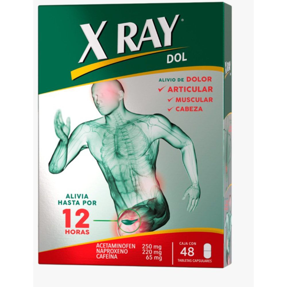 X-Ray Dol Alivio De Dolor E Inflamación 12 Cápsulas