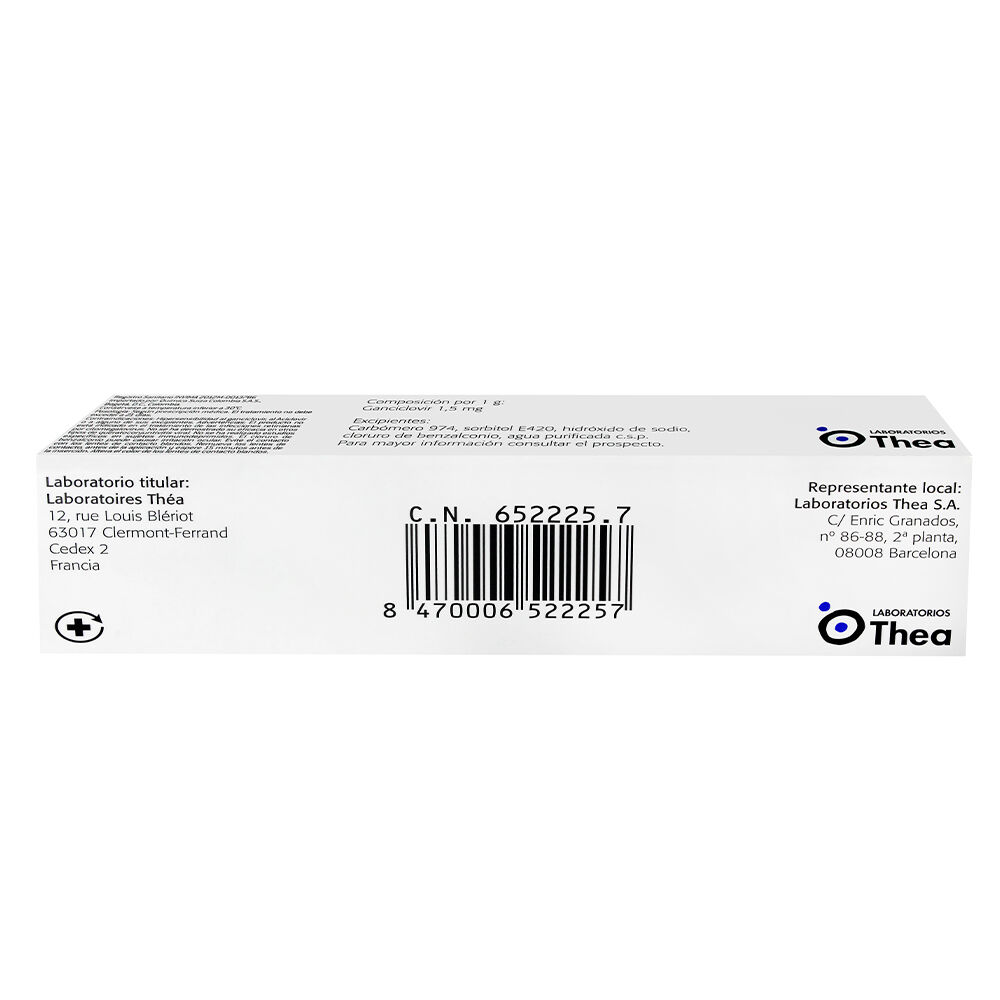 Virgan Gel Oftálmico 1,5 Mg Tubo X 5 Gr