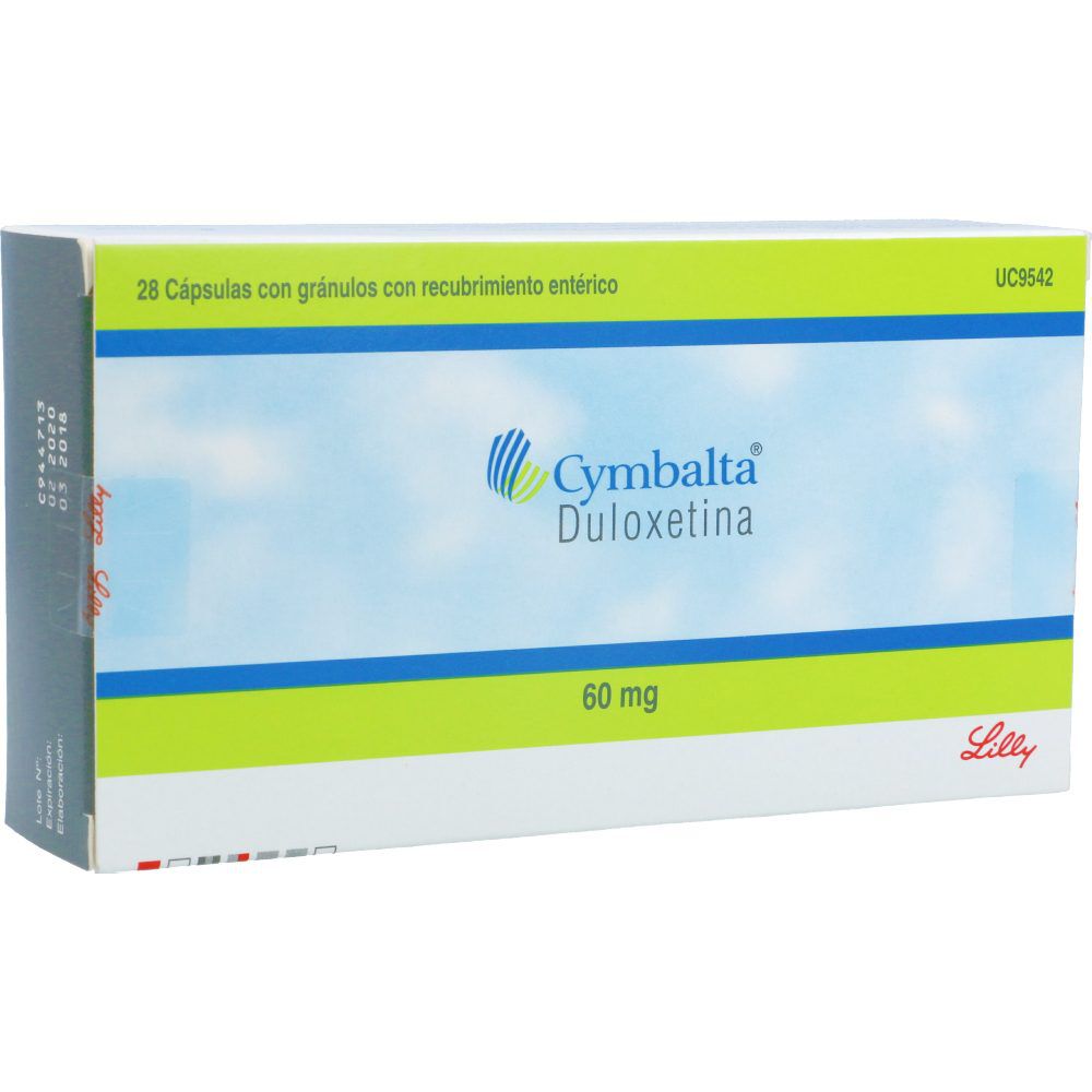 Cymbalta Cápsulas con Gránulos Recubrimiento Entérico 60Mg Caja X 28