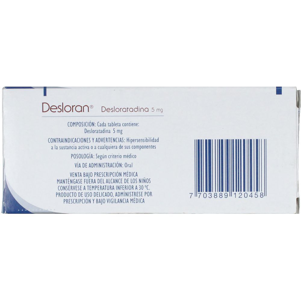 Desloran 5Mg Caja X 10 Tabletas