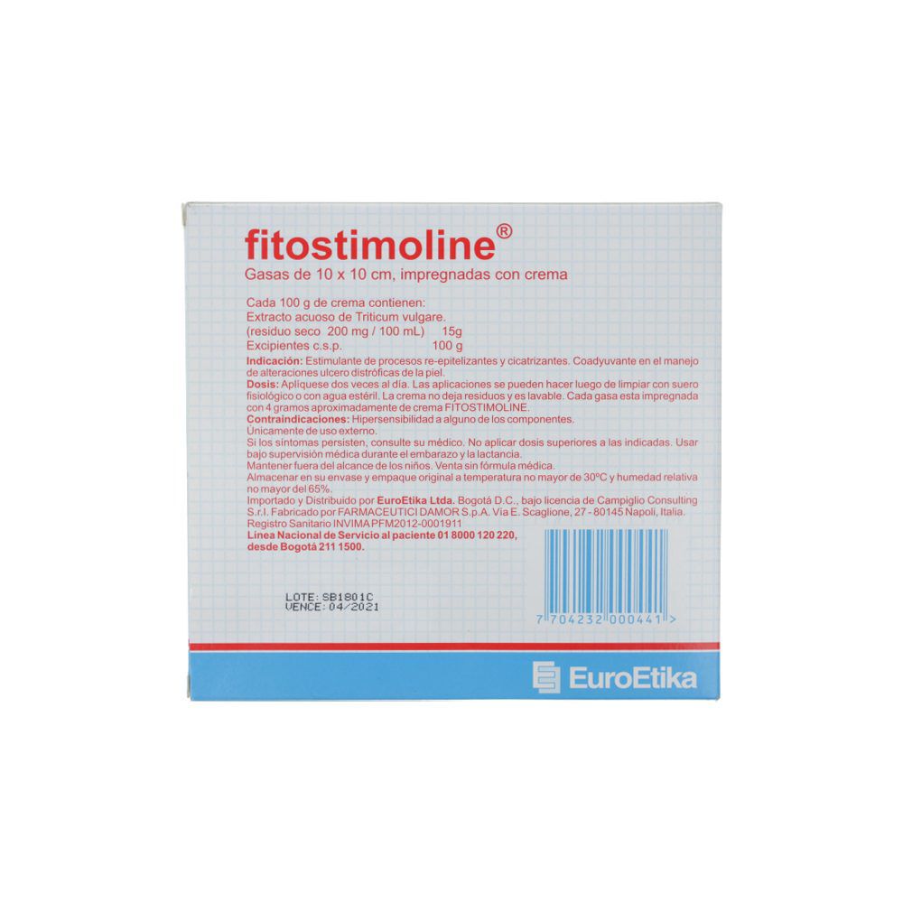 Fitostimoline Caja X 10 Gasas