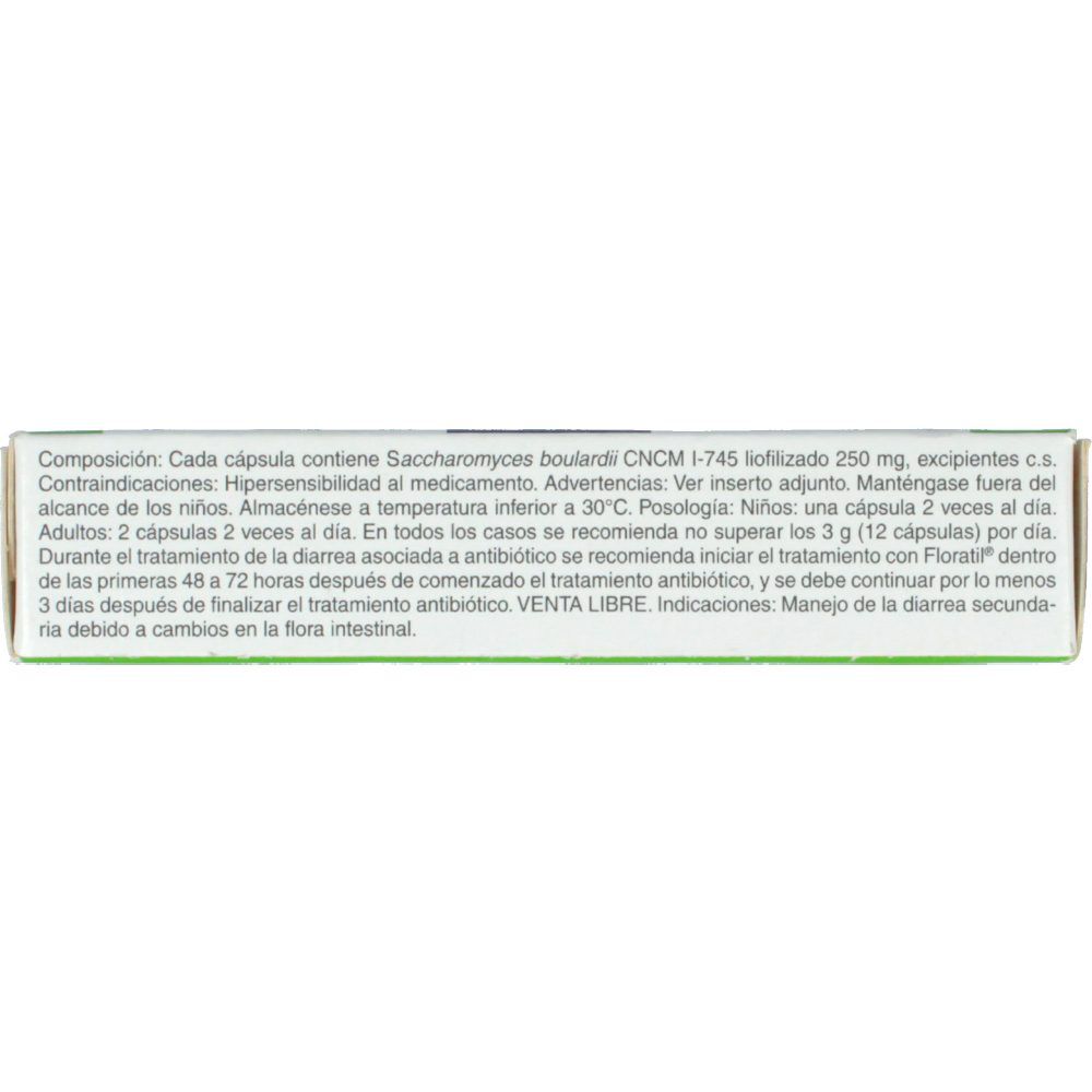 Floratil 250Mg Caja X 10 Cápsulas