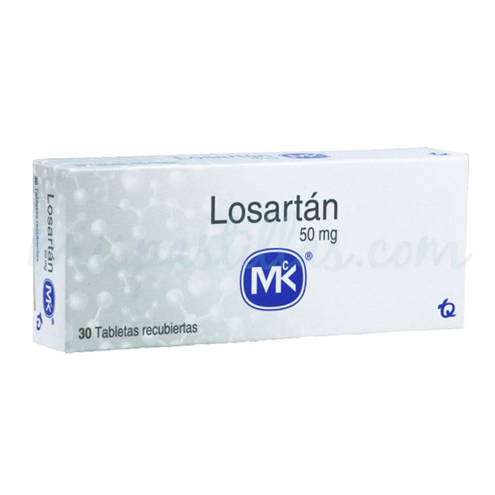 Losartan Mk 50Mg Caja X 30 Tabletas
