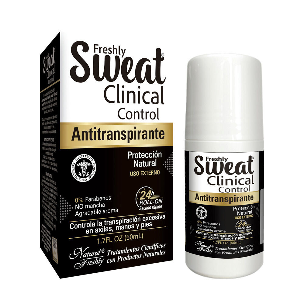 Antitranspirante Roll-On Freshly Sweat Clinical Control Frasco X 50Ml