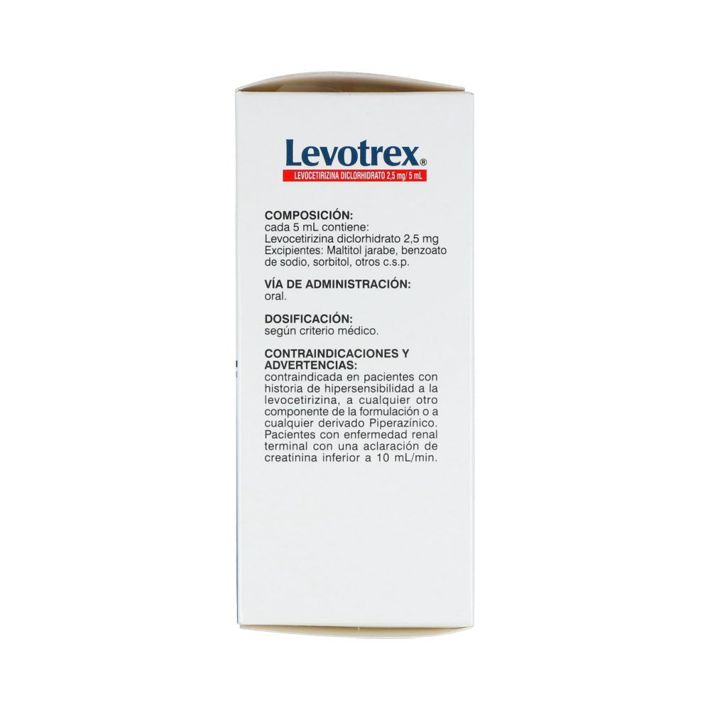 Levotrex® 2.5Mg/5Ml Jarabe Frasco X 120Ml