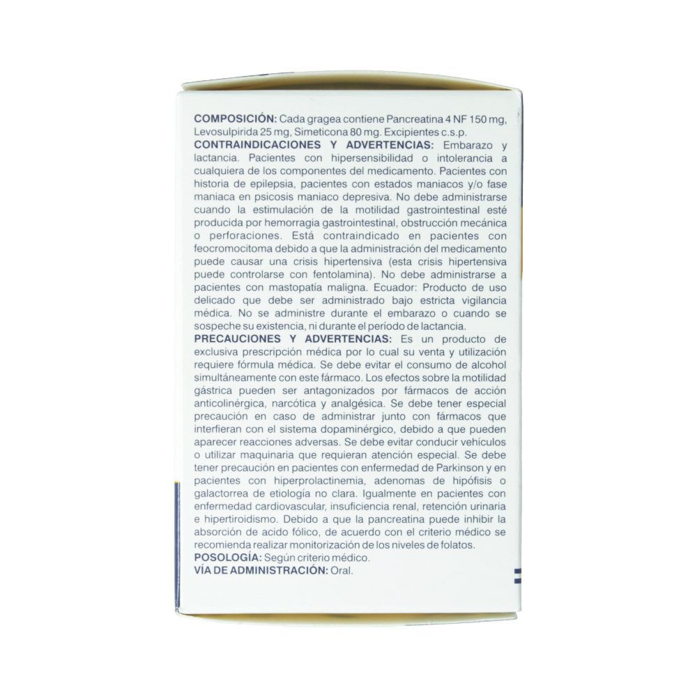 Leprit Enzimático (25+80+150)Mg Caja X 60 Grageas