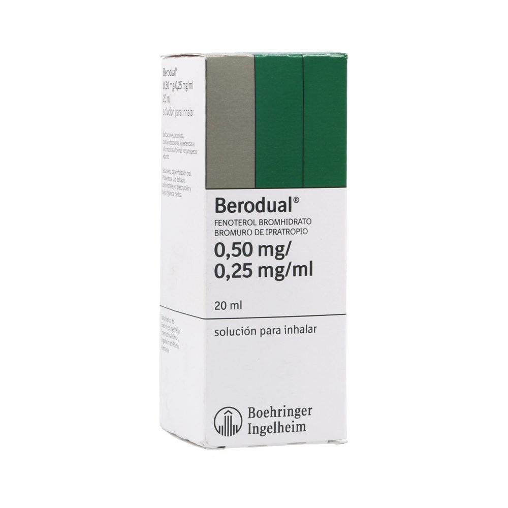 Berodual Solución para Inhalar 0.25mg/0.5mg/ml