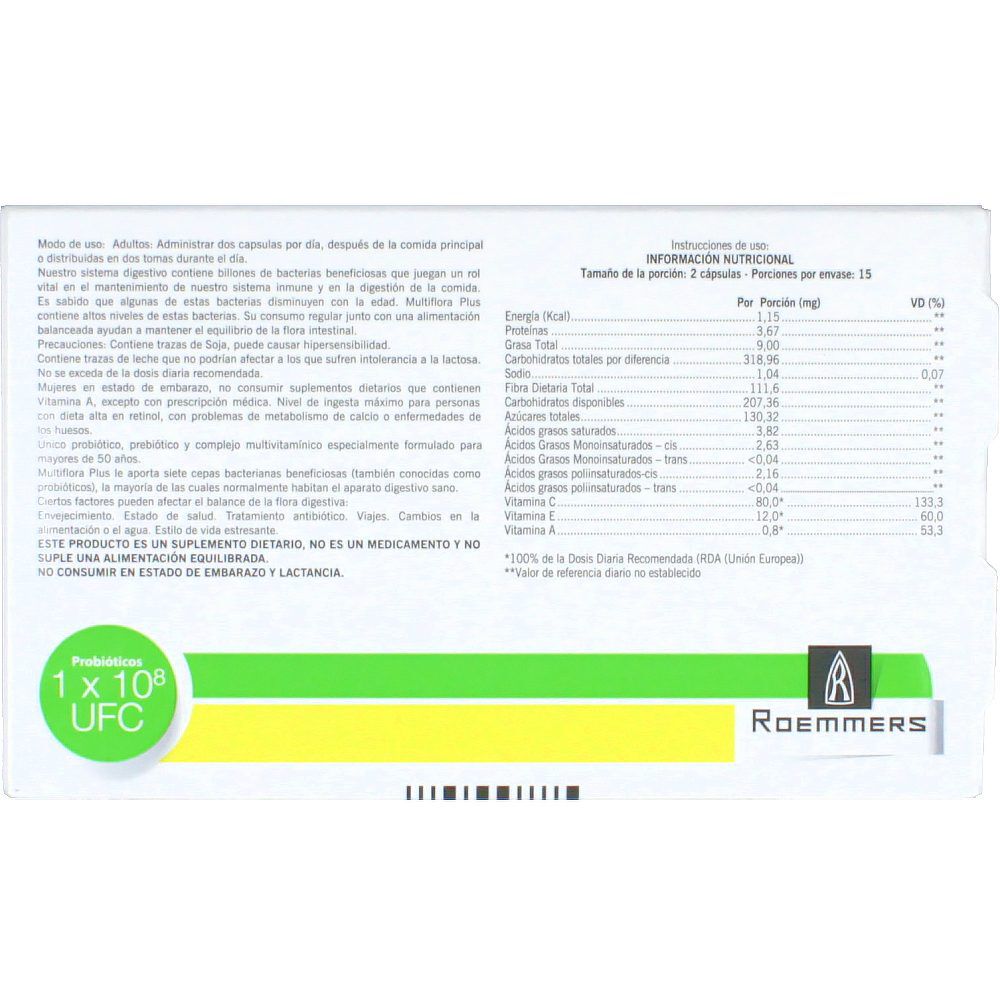 Multiflora Plus Cápsulas Vía Oral Caja X 30