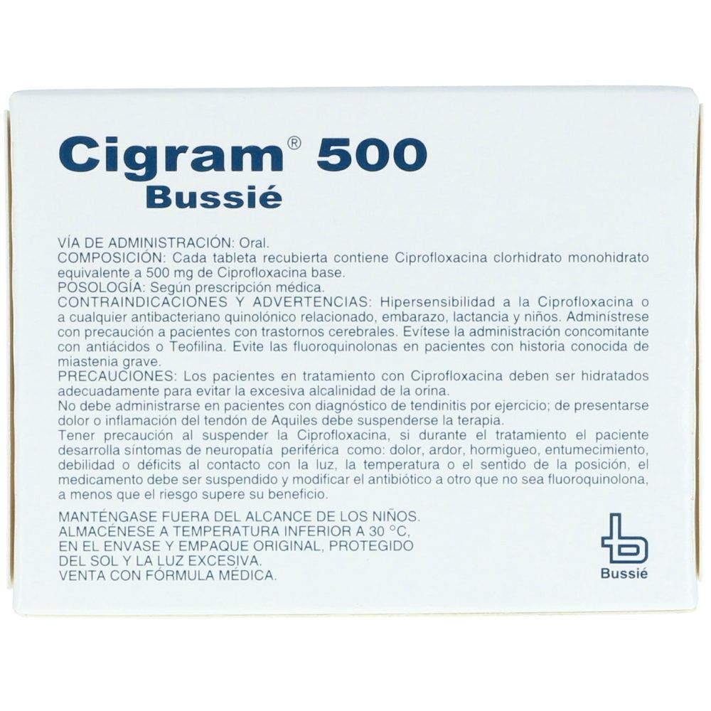Cigram 500Mg Caja X 10 Tabletas