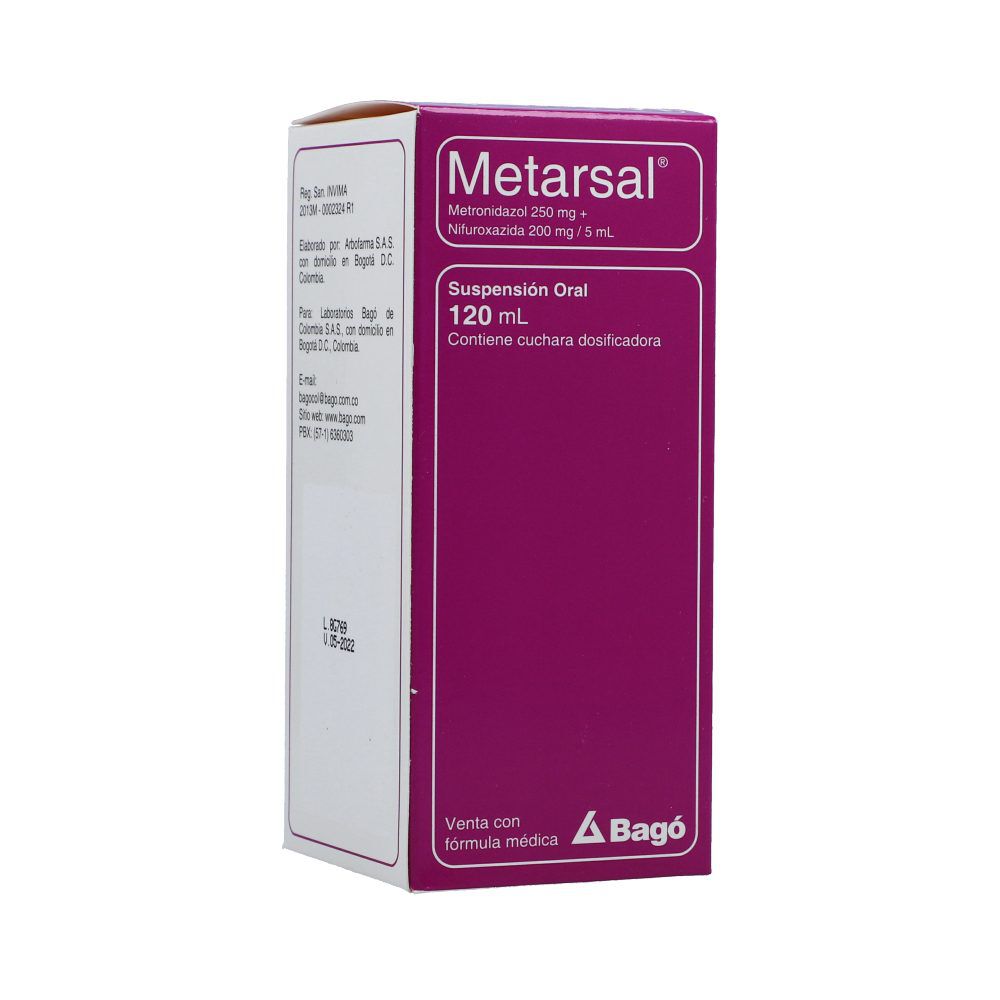 Metarsal (250+200)Mg/5Ml(5+4)% Susp Oral Frasco X 120Ml