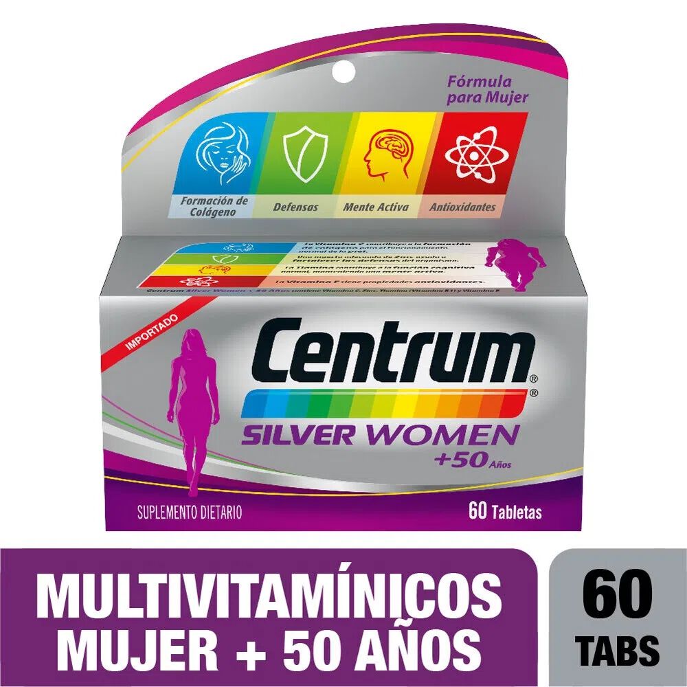 Centrum Women +50 Silver Frasco X 60