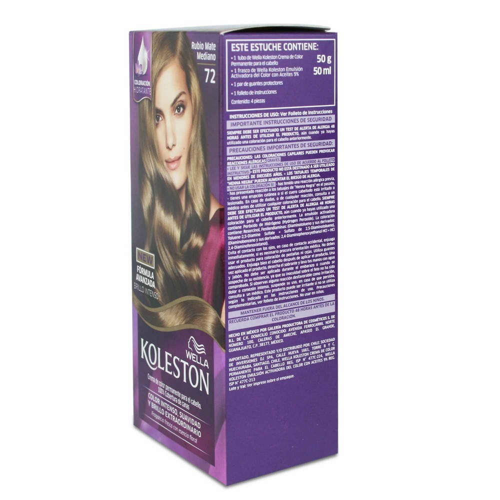 Coloracion Permanente Tintura de 100 mL Color Rubio Mate | Los expertos ...