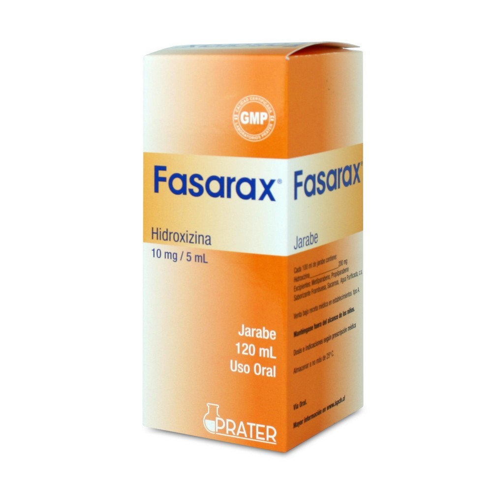Fasarax Hidroxicina 10 mg/5mL Jarabe 120 mL | Los expertos en ahorro ...