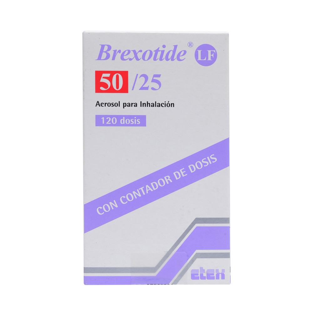 Brexotide LF Salmeterol 25 mcg Inhalador Bucal 120 Dosis | Los expertos ...