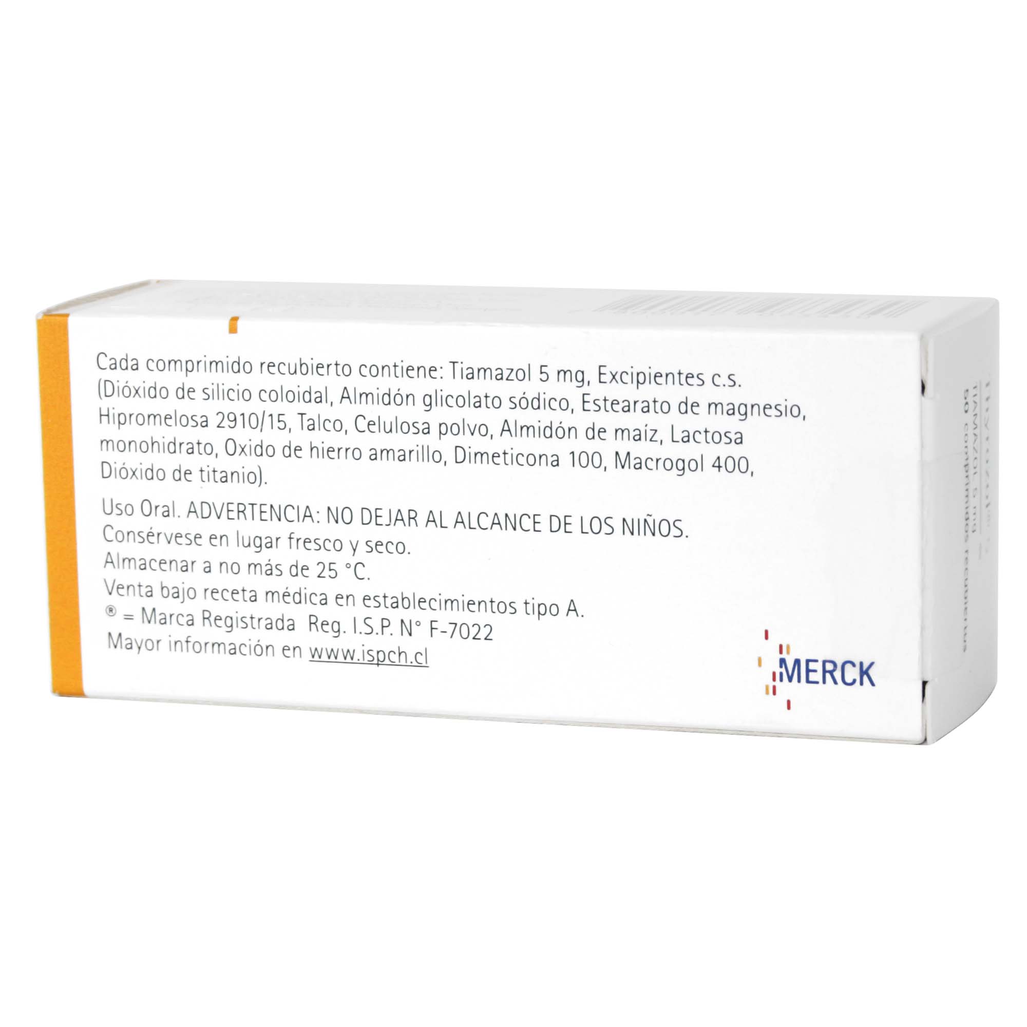 Thyrozol Tiamazol 5 mg 50 Comprimidos Recubierto | Los expertos en ...