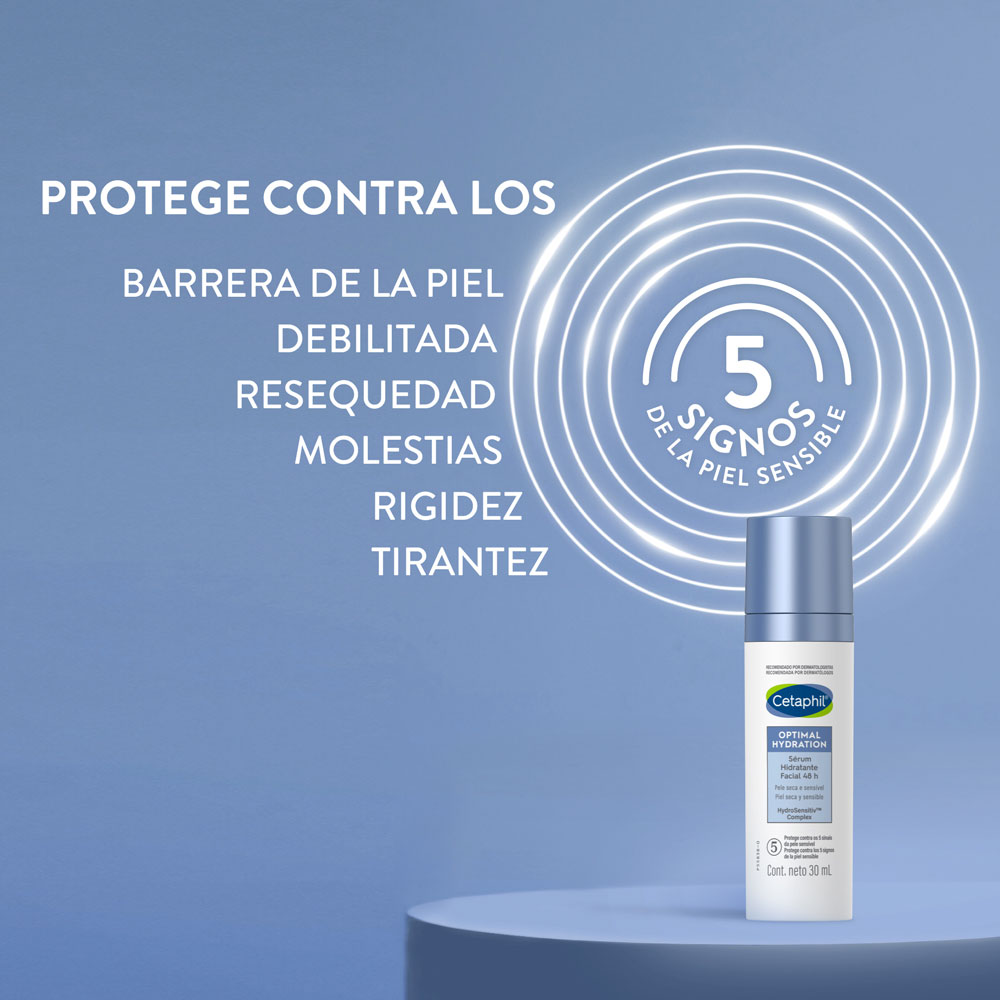 Serum Hidratante Facial Optimal Hydration Piel Seca Y Sensible 48H Cetaphil Frasco X 30mL | Los ...