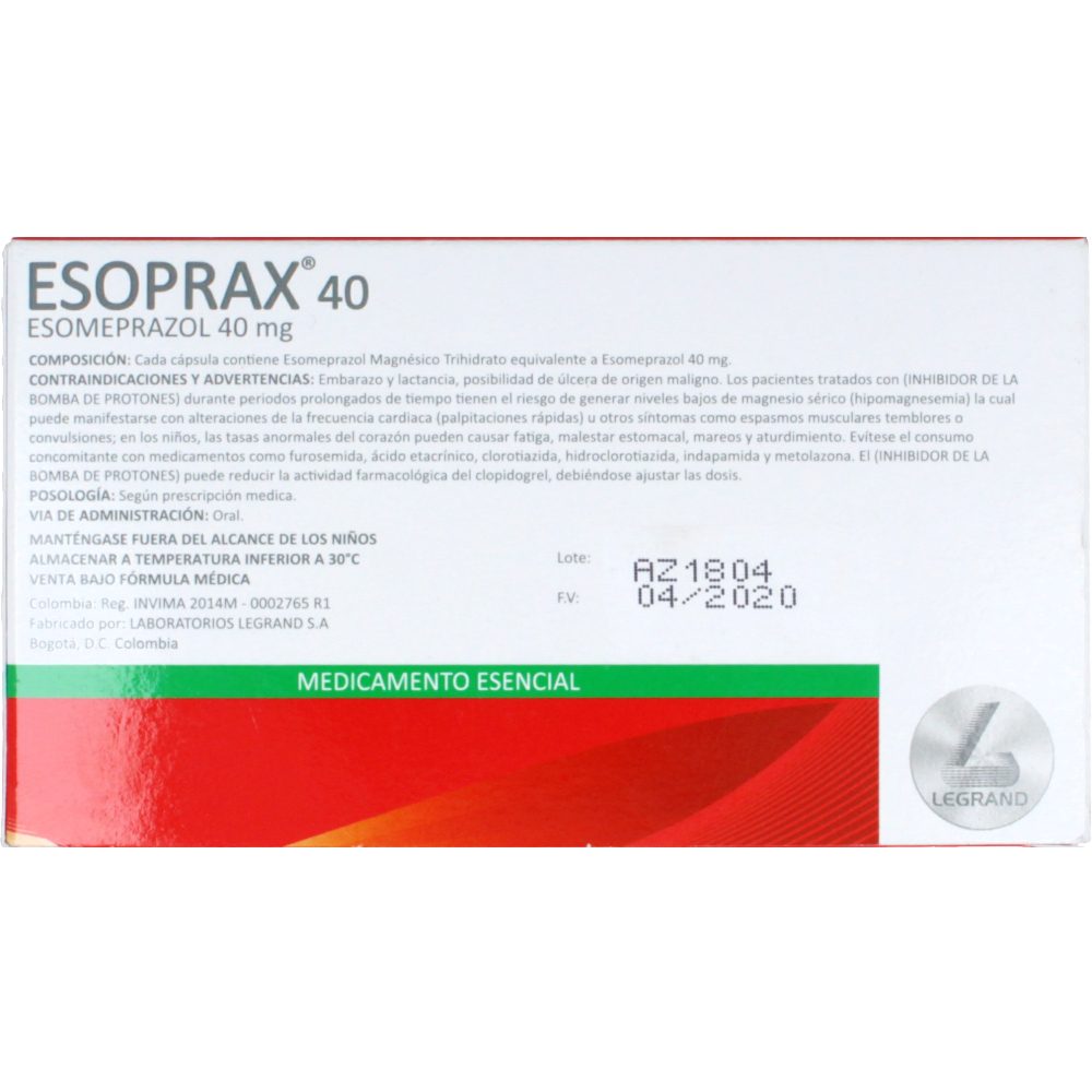 Esoprax 40Mg Caja X 3 Frascos X 14 Cápsulas | Los expertos en ahorro ...