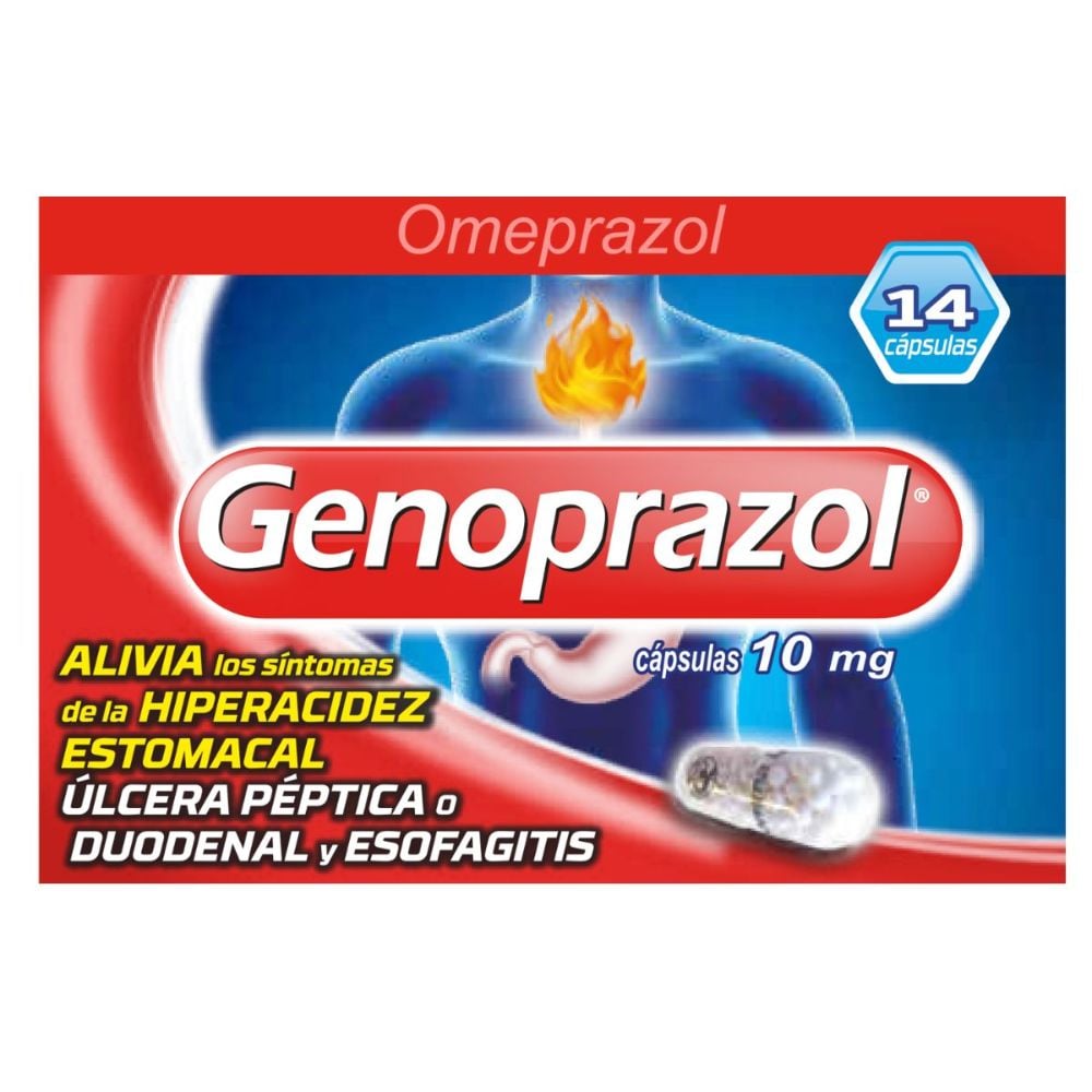 Genoprazol Caja 14 Cápsulas 10 Mg | Cruz Verde