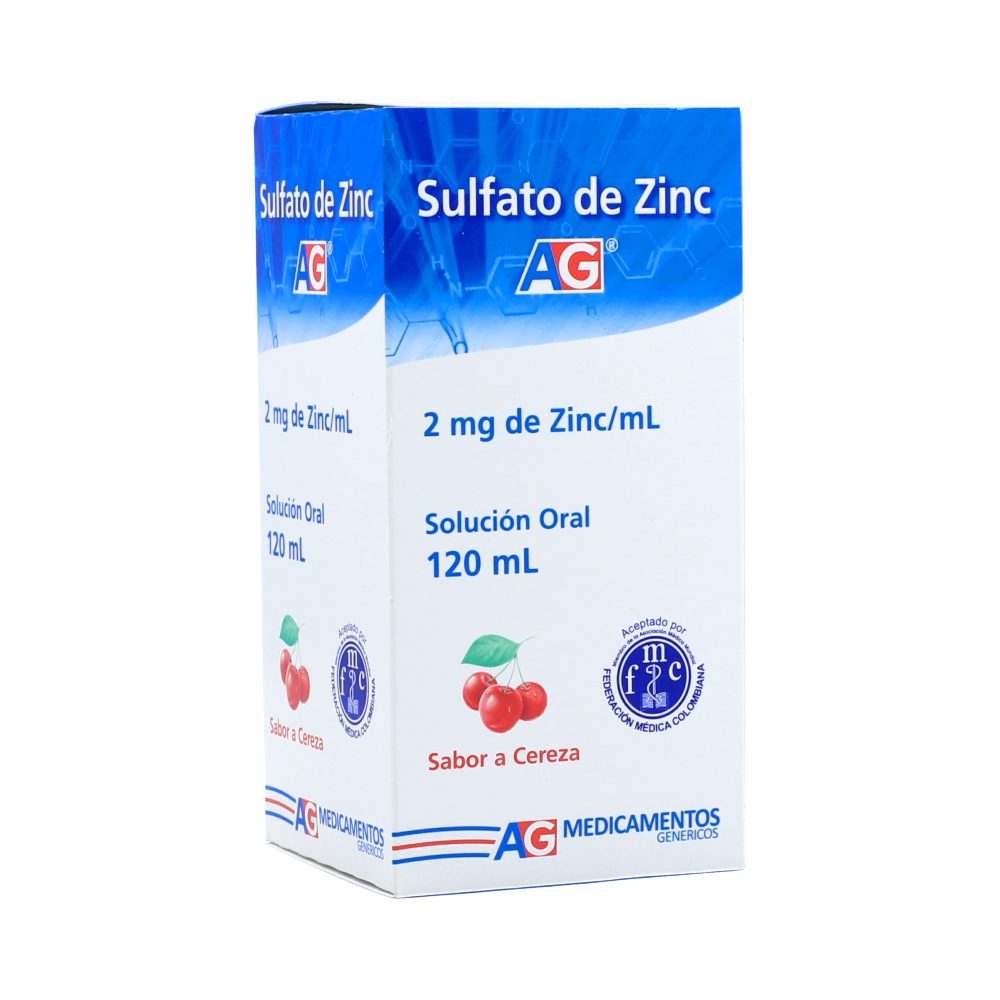 Sulfato De Zinc 10 Mg/ 5 Ml (0.2%) Solución Oral Frasco X 120 Ml | Los ...